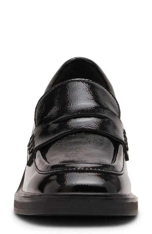 Blondo Brisa Waterproof Penny Loafer Pump - Black Leather