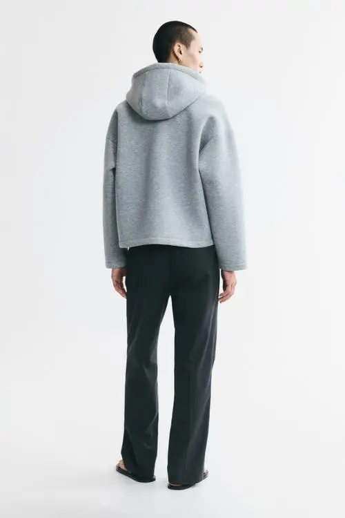 H&M Relaxed-fit Wide-leg Tailored Pants - Dark Gray