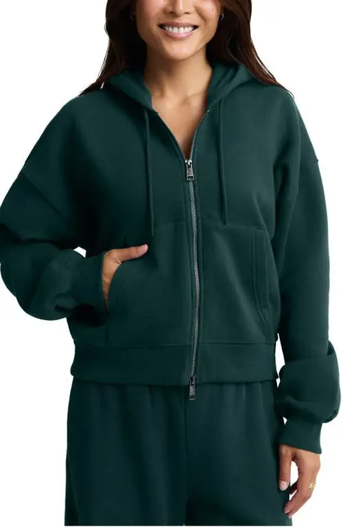 Beyond Yoga Luxe Fleece Full Zip Hoodie - Dark Ivy