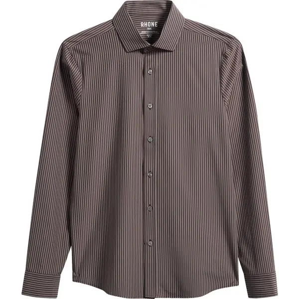 RHONE State Of Mind Slim Fit Pinstripe Button-up Shirt