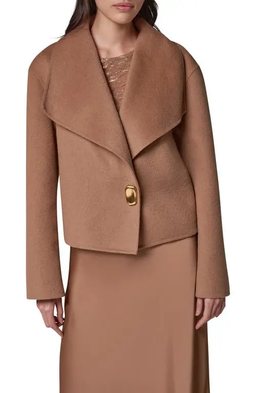 Donna Karan New York Wool Blend Wrap Jacket