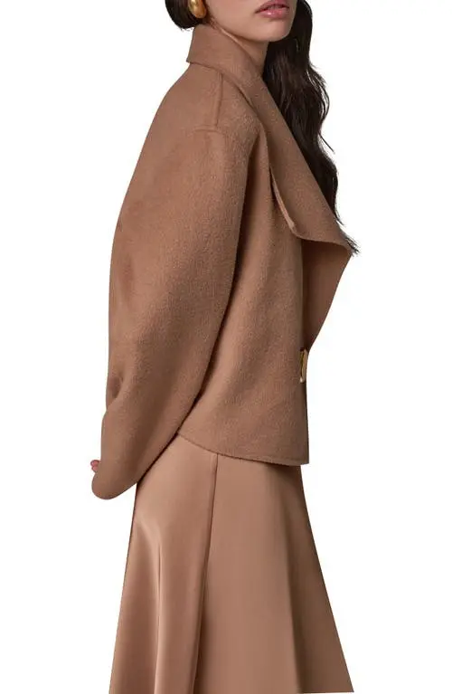 Donna Karan New York Wool Blend Wrap Jacket