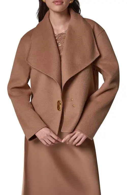 Donna Karan New York Wool Blend Wrap Jacket
