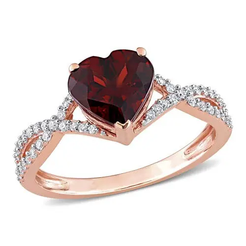 JULIANNA B. Diamond Heart Infinity Ring 14k