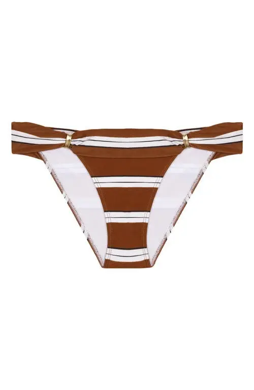 VIX PAULA HERMANNY Bia Striped Full Coverage Bikini Bottoms