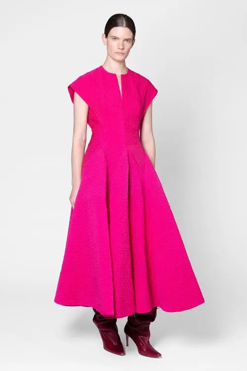 ROKSANDA Textured A-line Dress - Heliotrope
