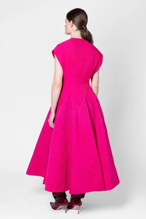 ROKSANDA Textured A-line Dress - Heliotrope