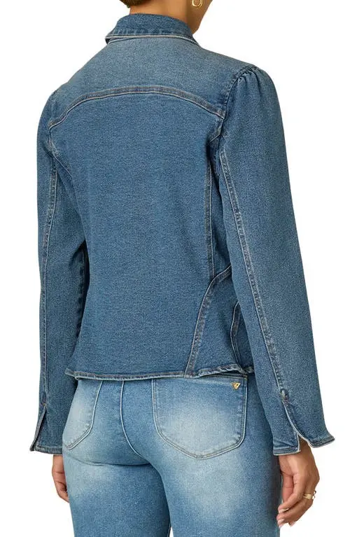 Wit & Wisdom Peplum Denim Jacket