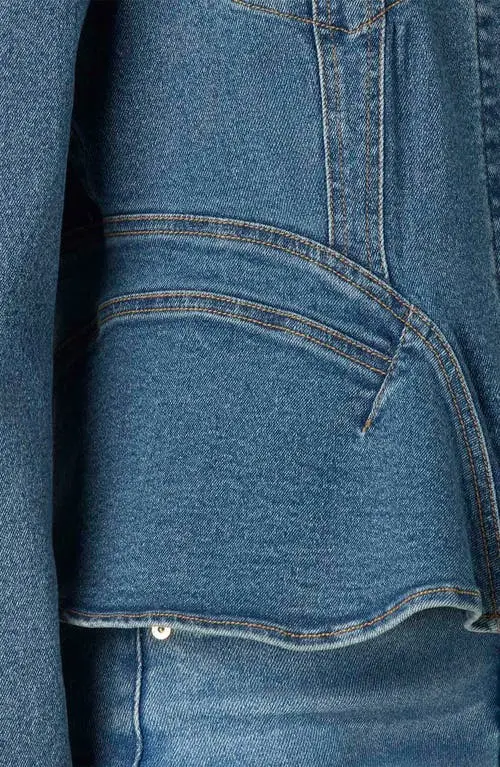 Wit & Wisdom Peplum Denim Jacket