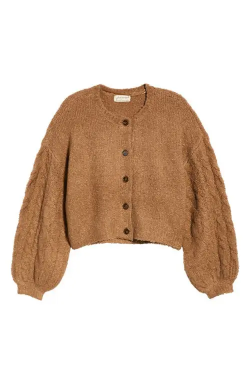 Free People Thistle Knit Cardigan - Macadmia