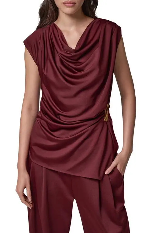Donna Karan New York Cowl Neck Sleeveless Top