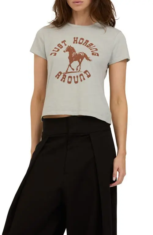 PROJECT SOCIAL T Just Horsing Around Graphic Tee - Moonstone
