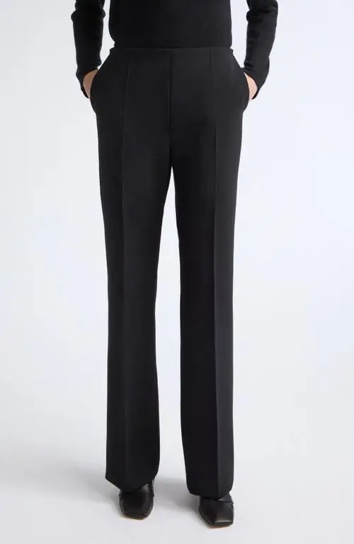 Max Mara Morata Stretch Virgin Wool Flare Leg Pants