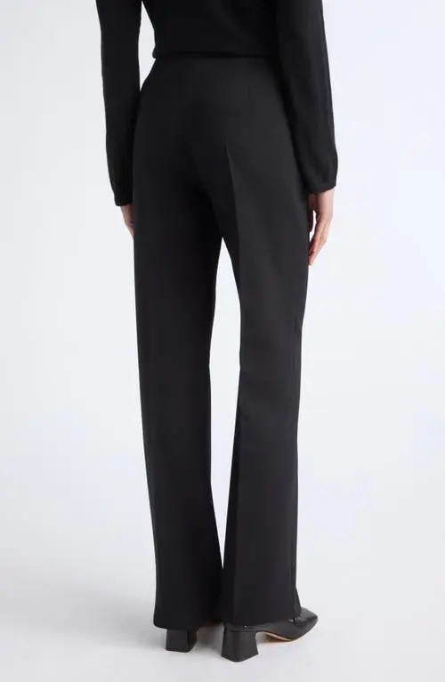 Max Mara Morata Stretch Virgin Wool Flare Leg Pants
