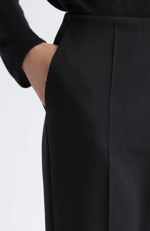 Max Mara Morata Stretch Virgin Wool Flare Leg Pants