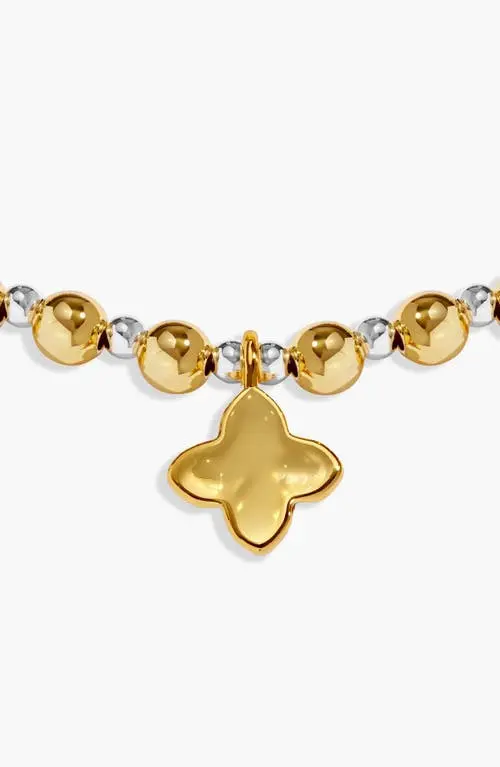 A LITTLES & CO Friendship Bracelet With Clover Charm
