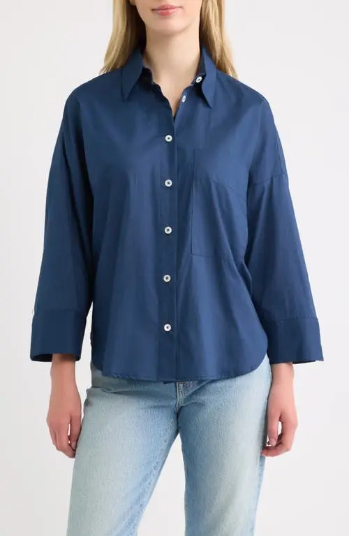 CISSA Three-quarter Sleeve Cotton Shirt