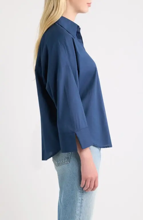 CISSA Three-quarter Sleeve Cotton Shirt