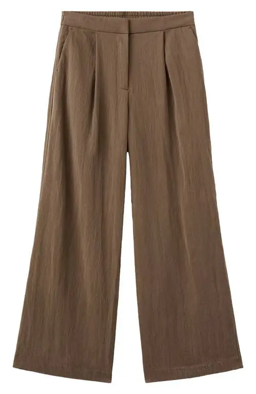 Mango Straight Leg Lyocell Trousers