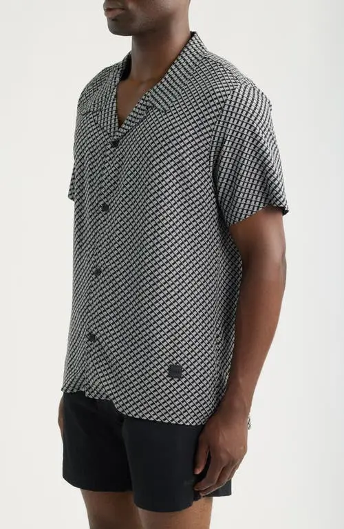 BOSS Geo Print Camp Shirt