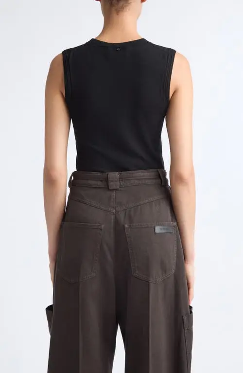 Sportmax Sleeveless Sweater With Mesh Accents