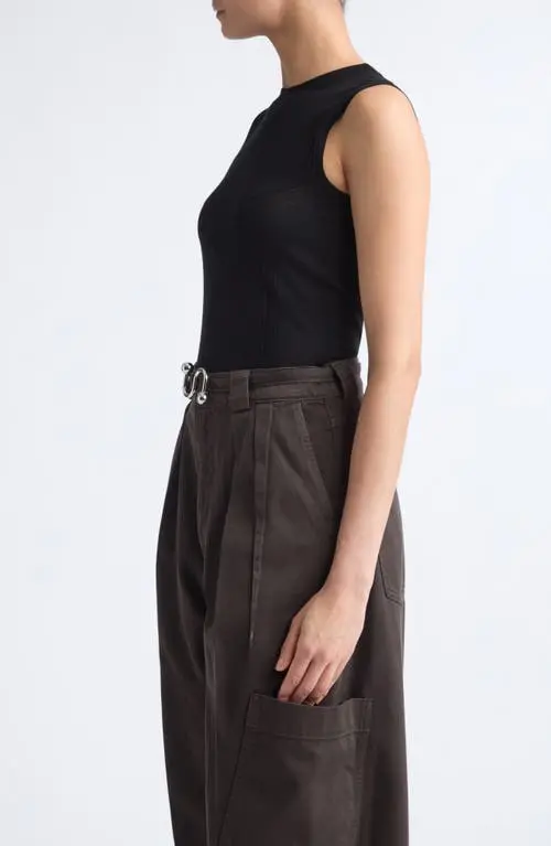 Sportmax Sleeveless Sweater With Mesh Accents