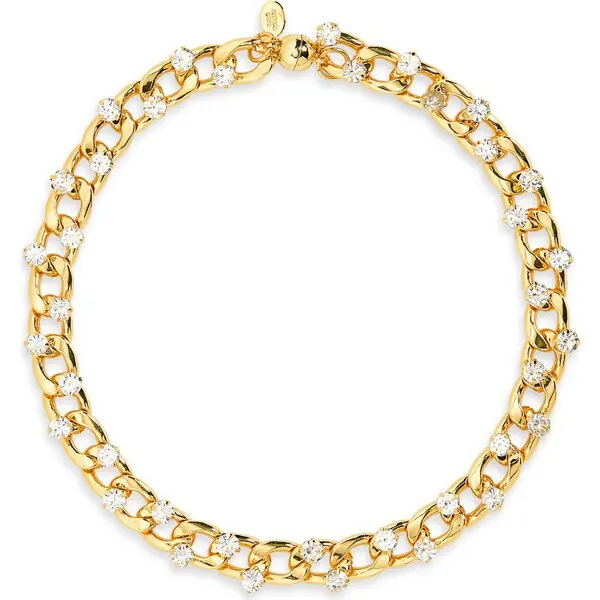 MELANIA CLARA Galaxy Cubic Zirconia Necklace In 18k Plate - Gold