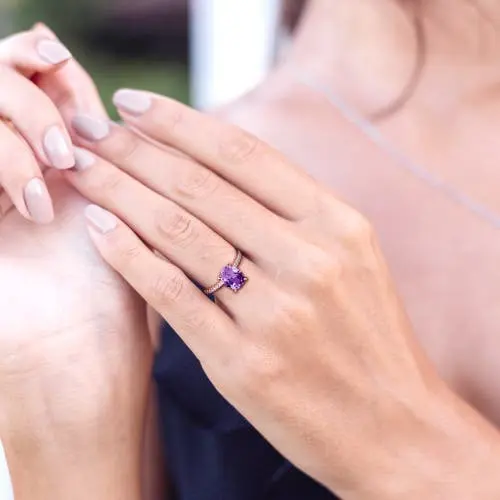 JULIANNA B. Diamond Oval Ring 14k