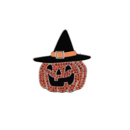 HALLMARK Halloween Jack-o'-lantern Witch Hat Pin