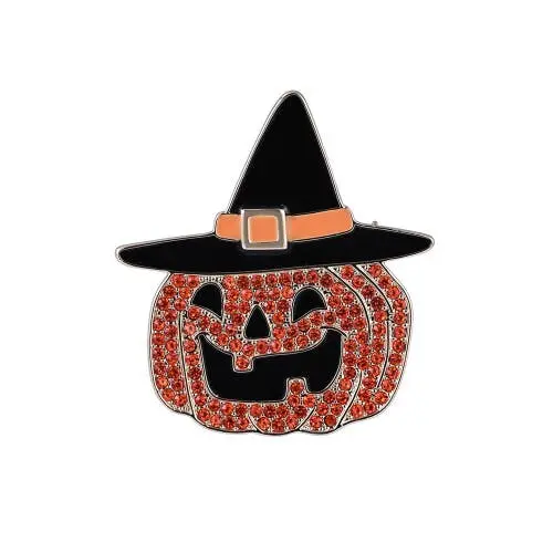 HALLMARK Halloween Jack-o'-lantern Witch Hat Pin