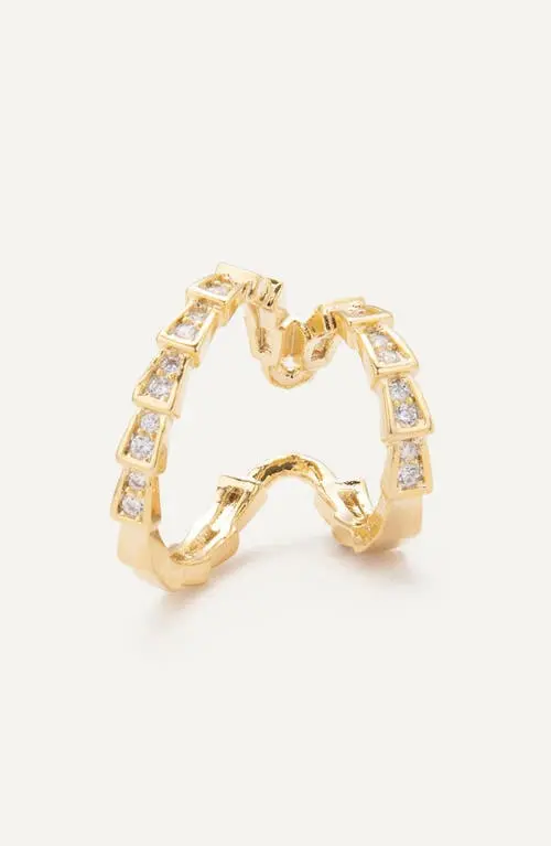 MELANIA CLARA Cubic Zirconia Double Ear Cuff