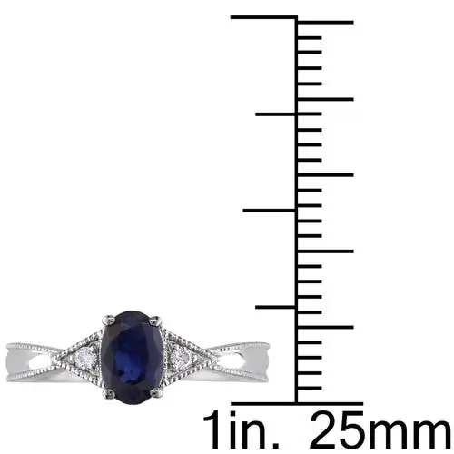 JULIANNA B. Oval Ring With Diamonds 14k