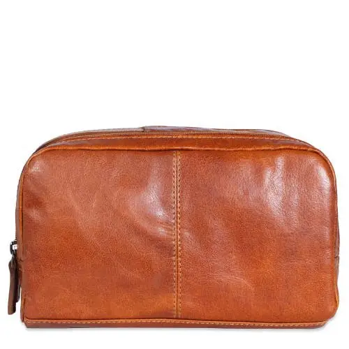 JACK GEORGES Voyager Toiletry Bag - Honey