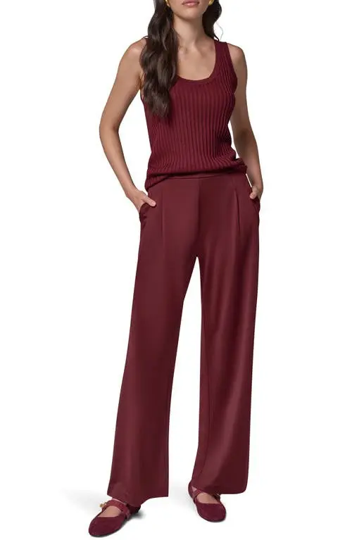 Donna Karan New York Pleated Straight Leg Pull-on Pants