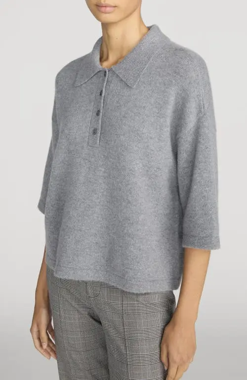 FRAME The Academy Cashmere Polo Sweater