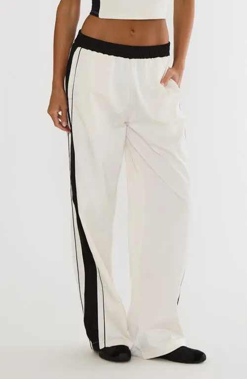 Beach Riot Rumi Wide-leg Pants With Contrast Side Stripes