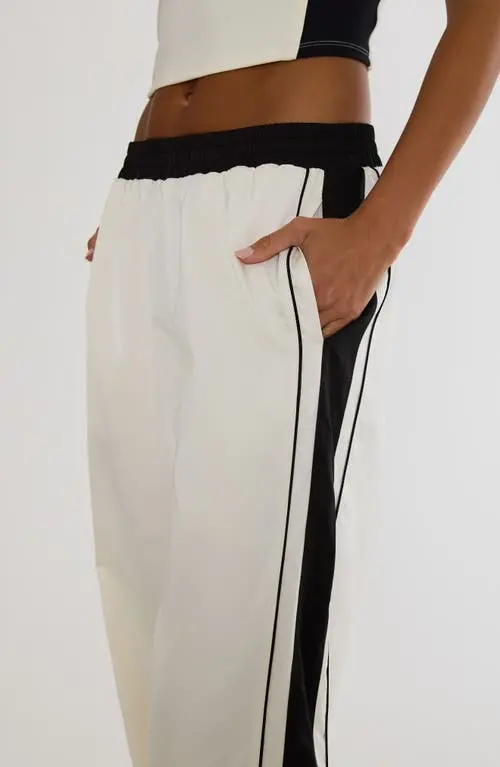 Beach Riot Rumi Wide-leg Pants With Contrast Side Stripes