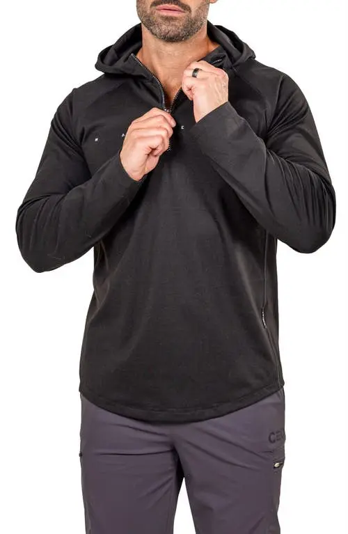 MACEOO Performance Athletic Quarter Zip Hoodie