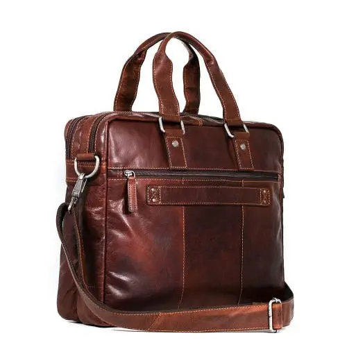JACK GEORGES Voyager Professional Briefcase - Brown