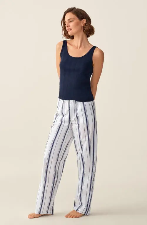 PETITE PLUME Romy Cotton Poplin Pajama Pants