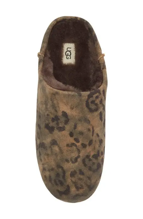 UGG Elea Spotted Slip-on Slipper - Chestnut
