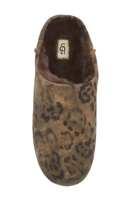 UGG Elea Spotted Slip-on Slipper - Chestnut