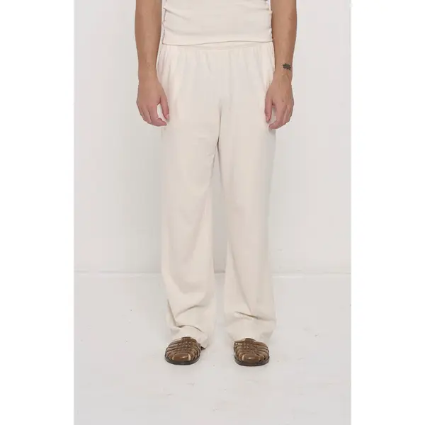 EVERYBODY.WORLD Apartment Pants In Reclaimed Cotton - Scour