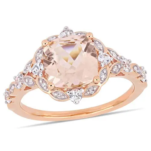 JULIANNA B. White Sapphire Vintage Halo Ring