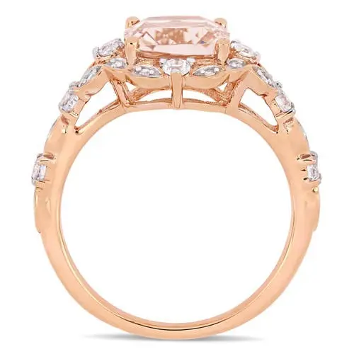 JULIANNA B. White Sapphire Vintage Halo Ring