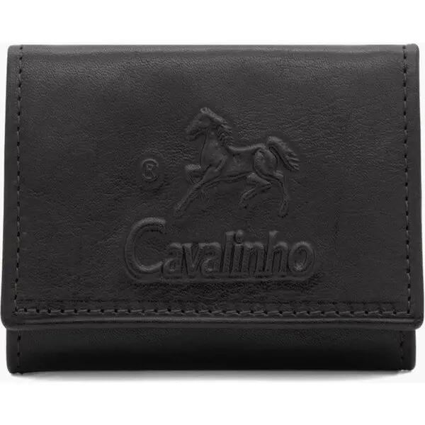 Cavalinho Gentleman Compact Trifold Leather Wallet 539 - Black