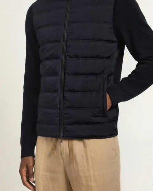 Orlebar Brown Terrence Hybrid Knit Funnel Jacket