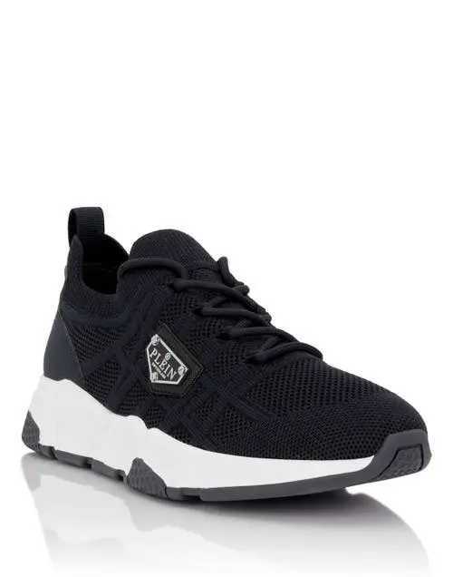 Philipp Plein Runner Sock Triangle Placca Sneakers - Darkblue