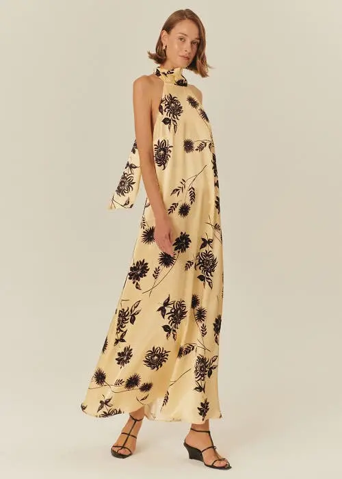 EXQUISE Bonnie Floral Viscose Maxi Dress