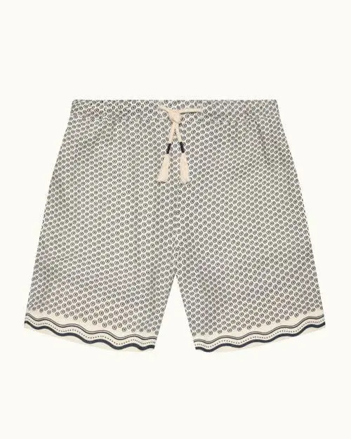 Orlebar Brown Setter Seersucker Shorter Length Swim Shorts